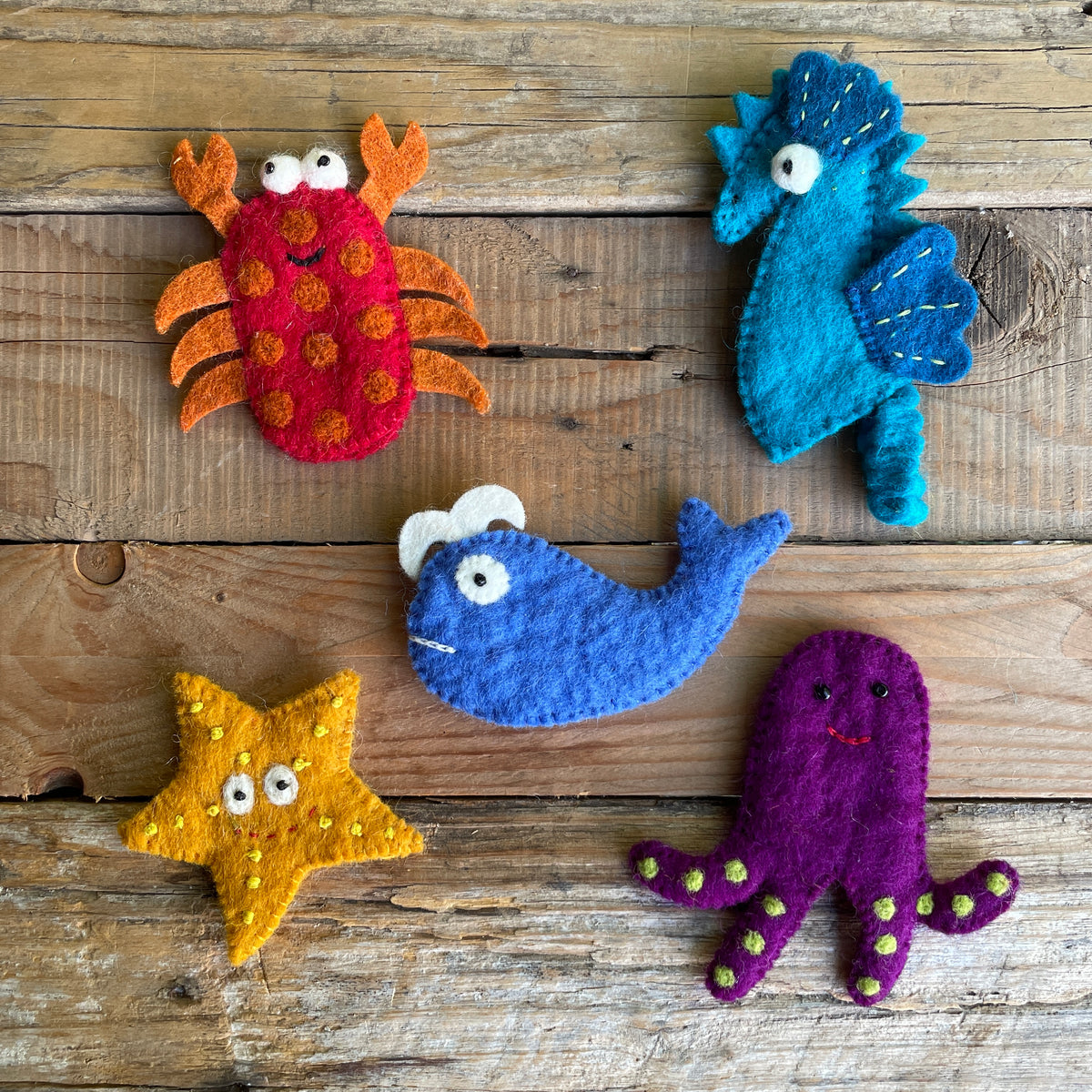 Under the Ocean - Finger Puppet Set – Sky Gypsies