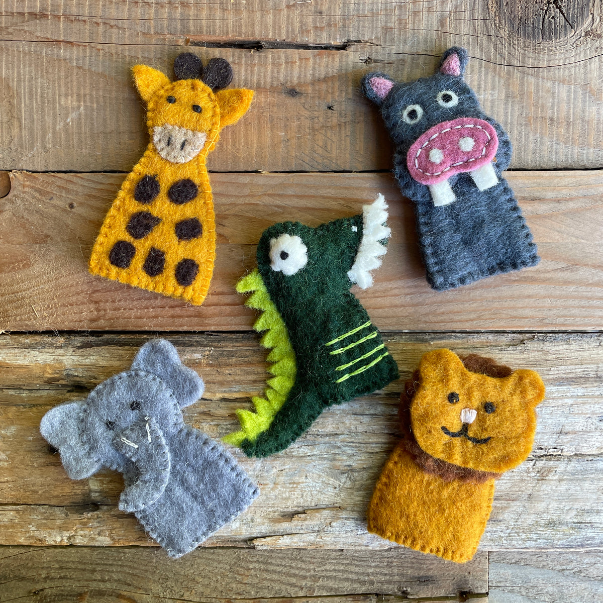 African Animals - Finger Puppet Set – Sky Gypsies